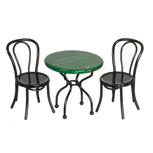 Green Marble Table Set