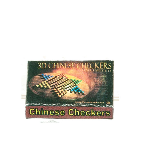 Dollhouse Miniature Chinese Checkers Box