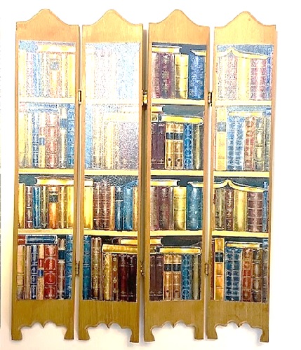 Dollhouse Miniature Library Screen