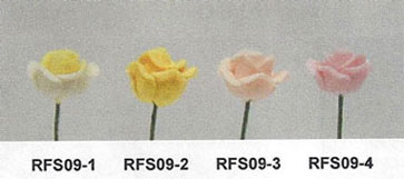 Dollhouse Miniature Rose Stems-White/Set Of 12