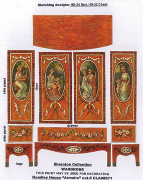 Mini Decoupage Decal For Cla08671